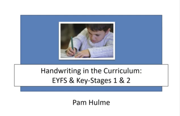 Online Course – Handwriting: A Brief Overview